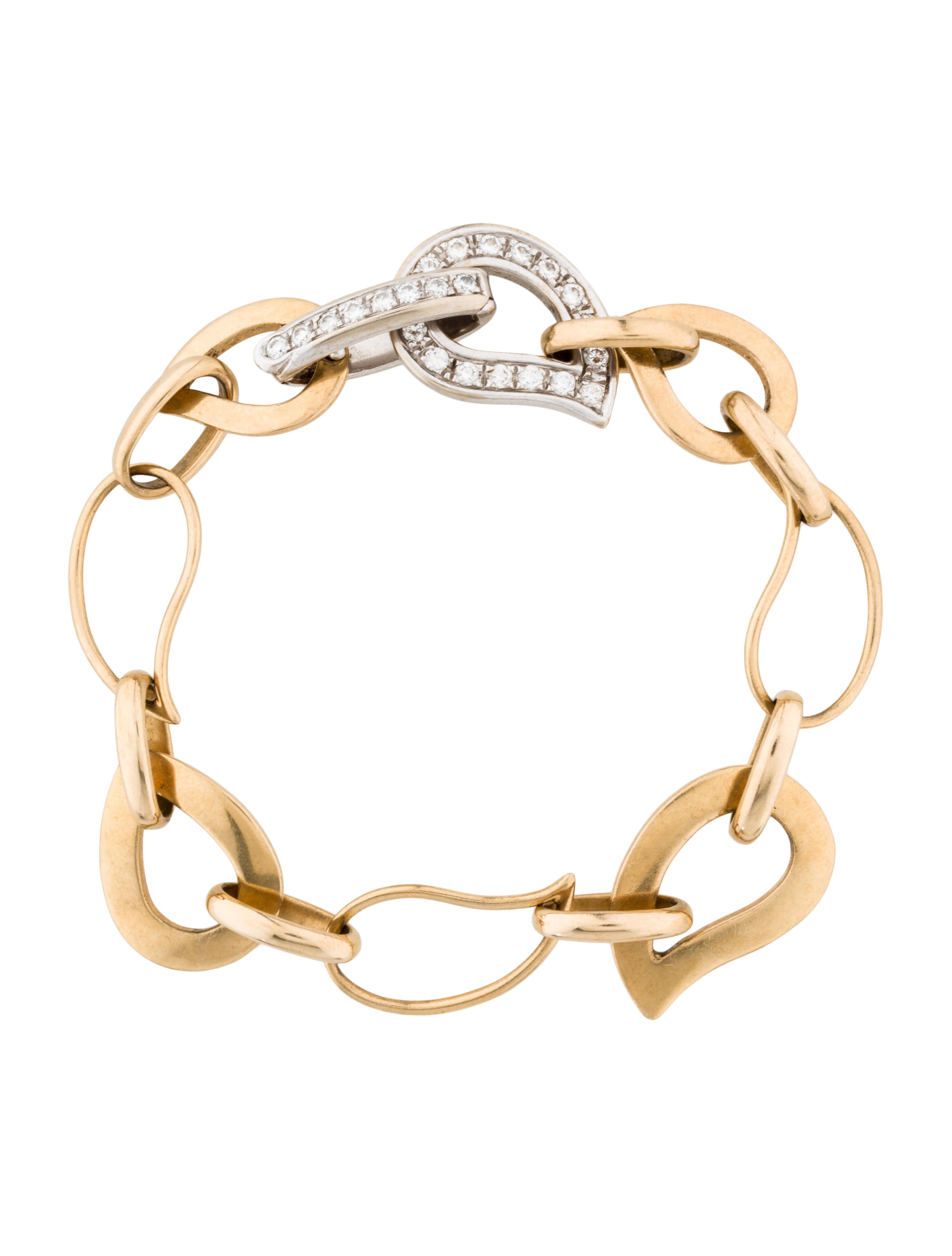 18K Diamond Link Bracelet - Jewelry - BRACE20094 | The RealReal