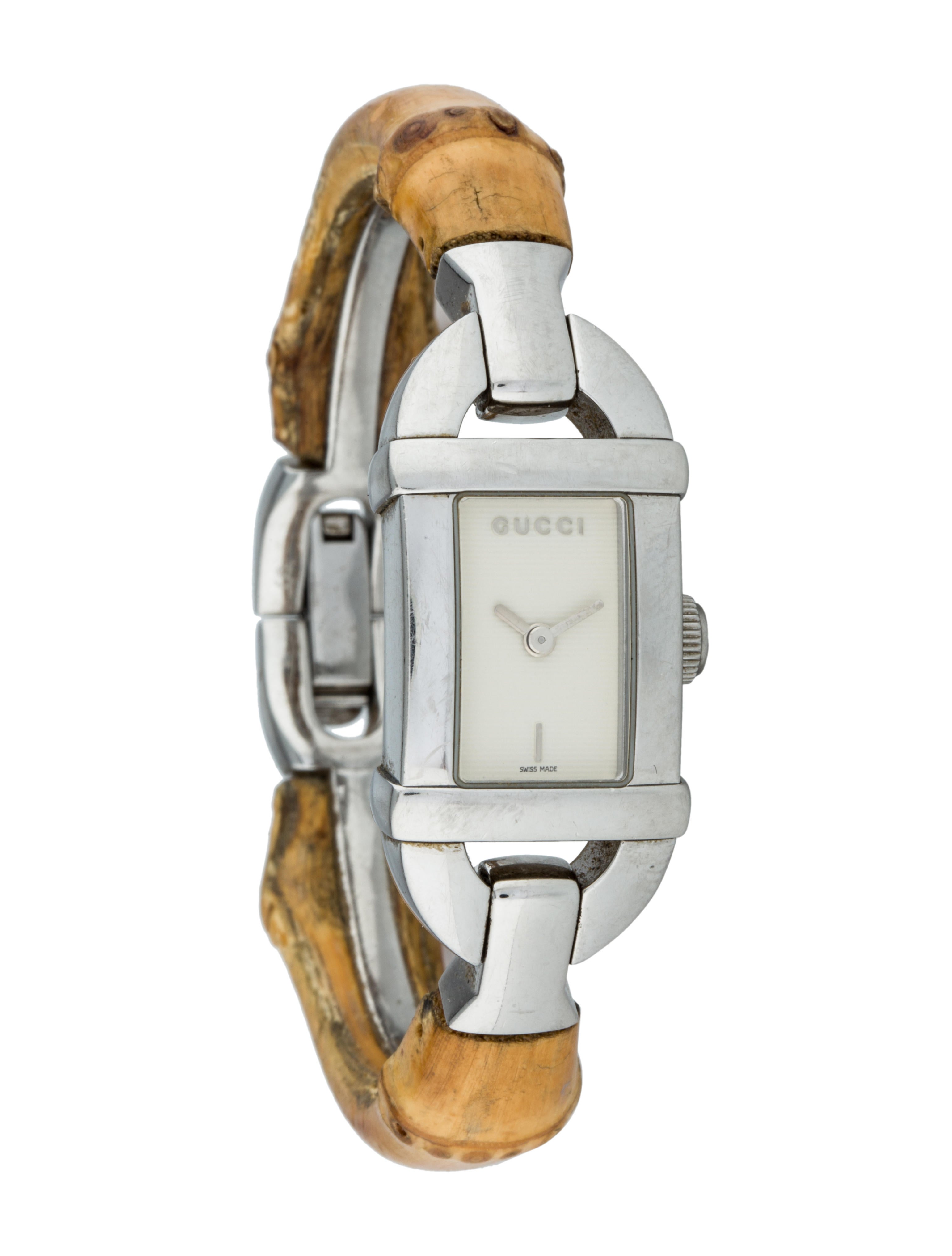 Gucci 6800L Bamboo Watch - Bracelet - GUC52459 | The RealReal